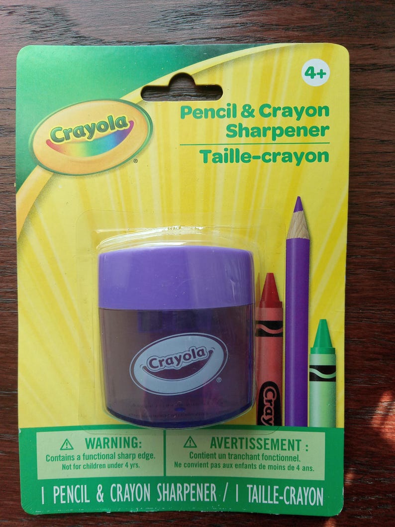 Crayon and Colored Pencil Sharpener in Purple. by Crayola. New. - Etsy