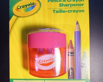 Crayola Crayon and Colored Pencil Sharpener in Orange. New. - Etsy