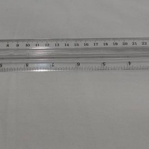 Crystal Clear Magnified Ruler. 12 Inches/30 Centimeters. New. - Etsy