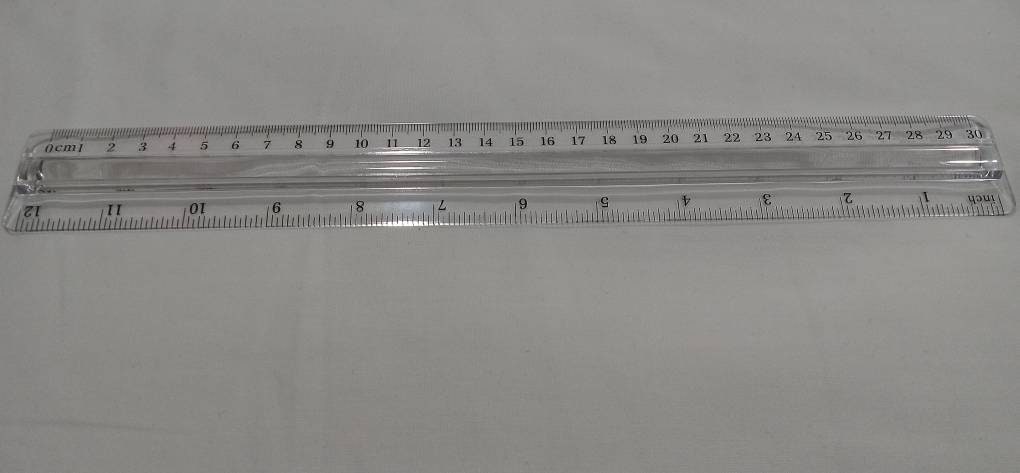 Crystal Clear Magnified Ruler. 12 Inches/30 Centimeters. New. - Etsy