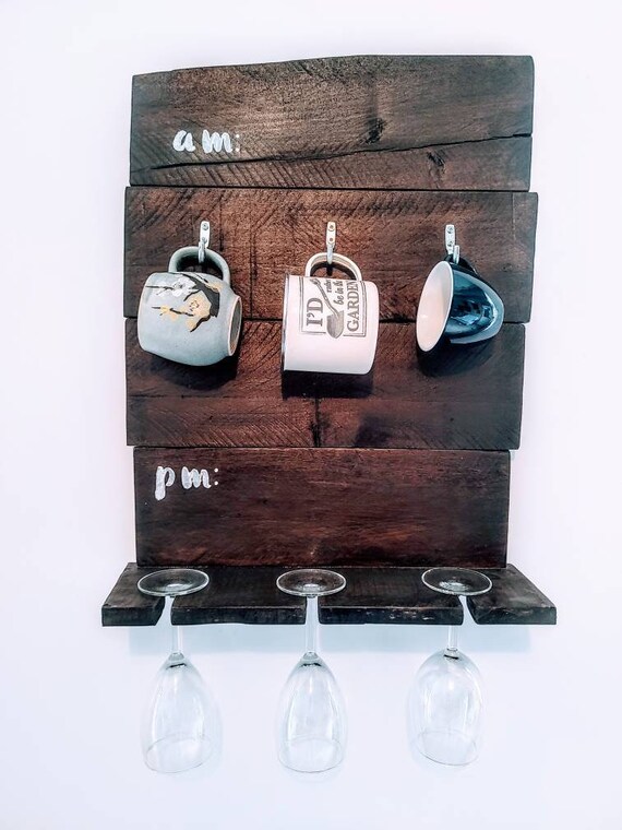 Coffee Cup and Wine Glass Display - Etsy