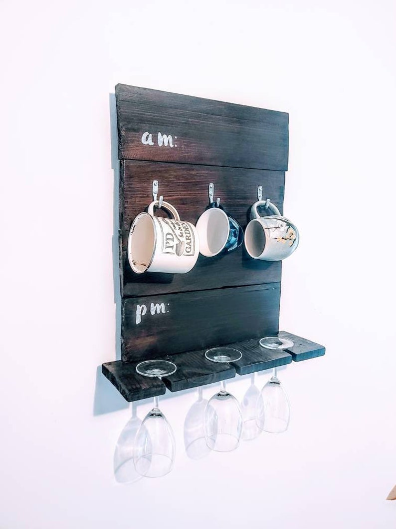 Coffee Cup and Wine Glass Display - Etsy