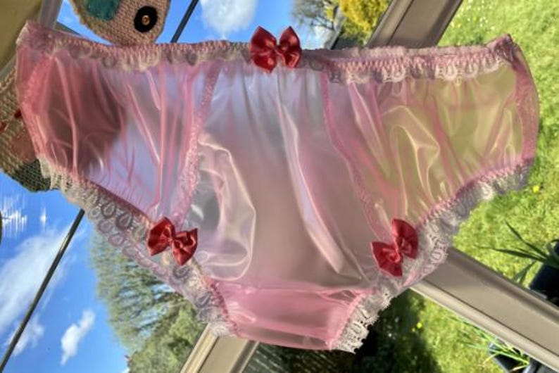 See Through Pink and Clear Plastic Pvc Bralette Handmade - Sissy Cd Tv ...