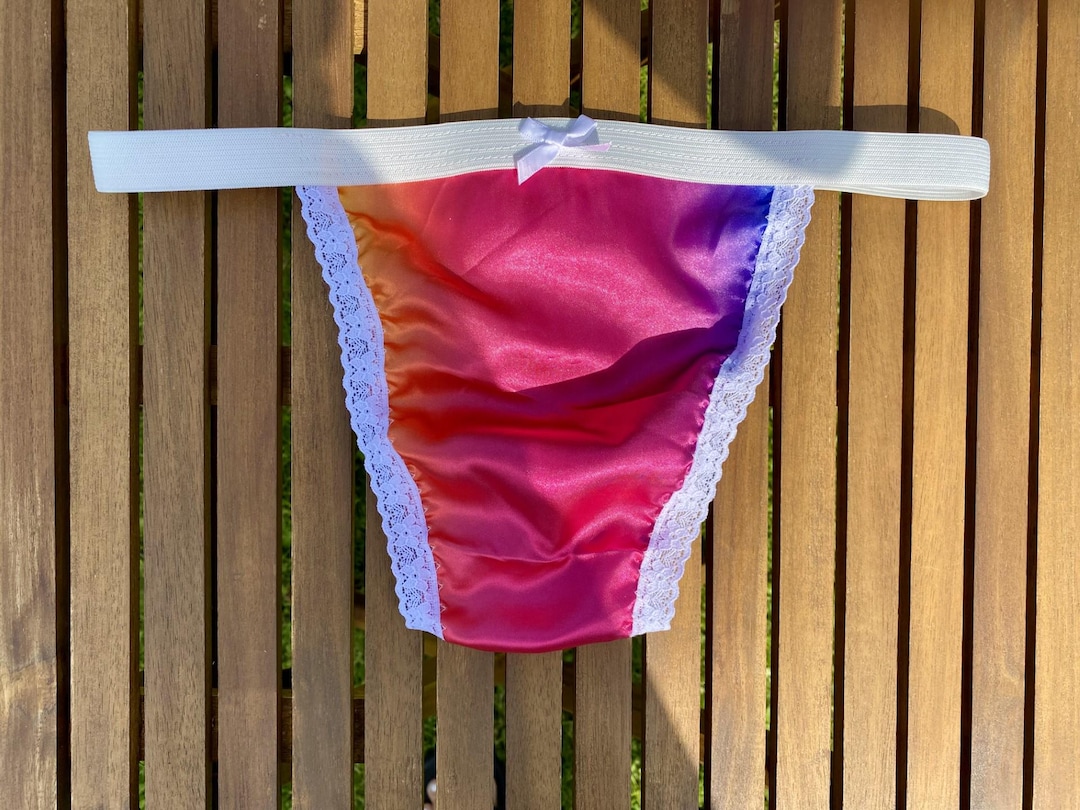 Handmade Tucking Thong, Gaff, Rainbow Satin Tv Cd - Etsy