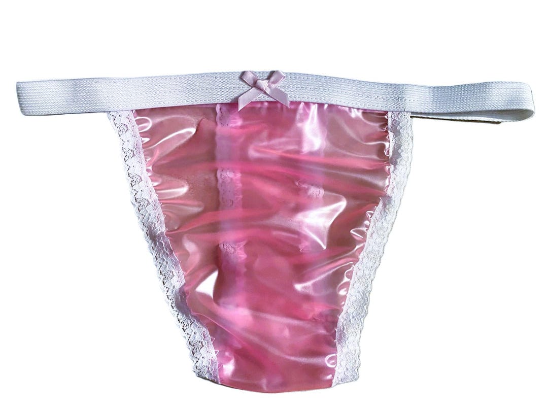 Handmade Tucking Thong, Gaff, See Through Pink Pvc Tv Cd - Etsy