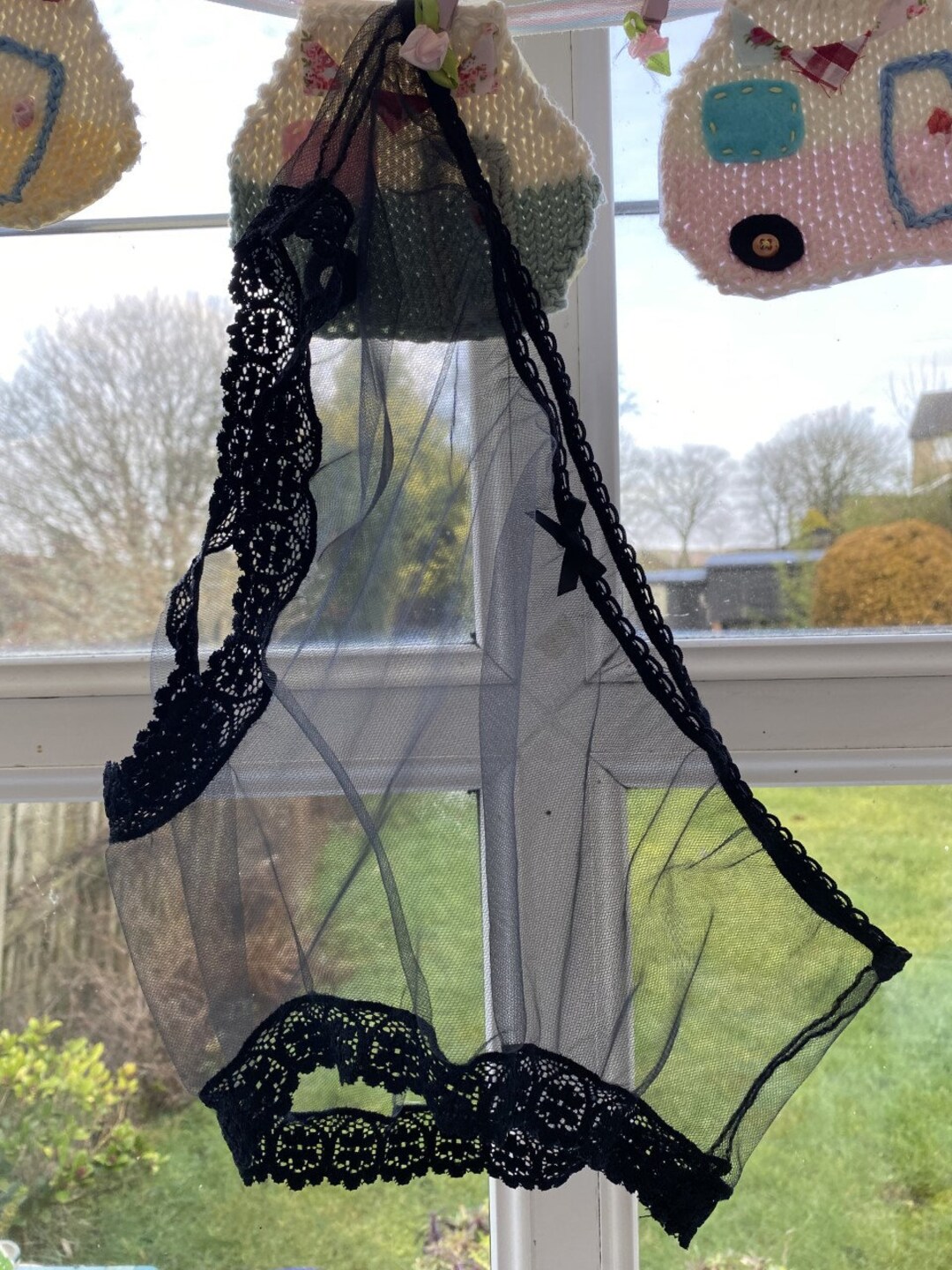 Handmade Panties Sheer Net See Through Lacy Knickers Sissy - Etsy