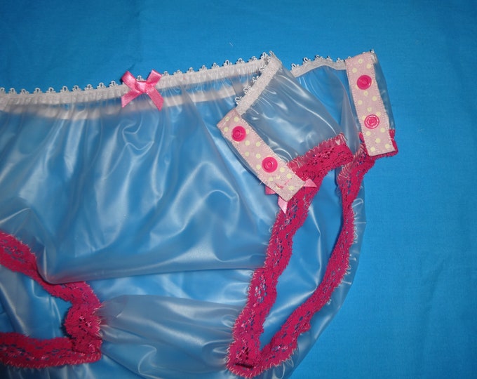 Culotte rose transparente en PVC pour poule mouillée, culotte en ...
