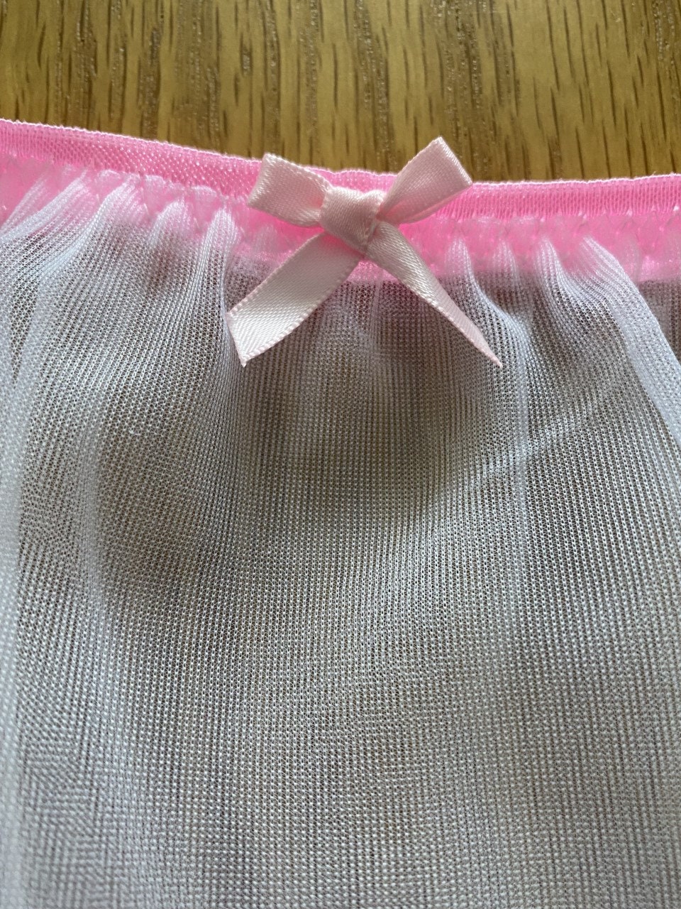 Handmade Soft Sheer Nylon Tricot Panties Knickers White Picot Etsy