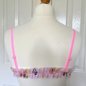 Pastel Pink Princess Handmade Bralette Training Bra Sissy Cute Frilly ...