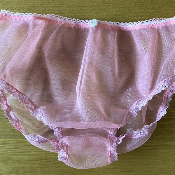 Sissy Sheer Nylon Tricot Panties Etsy
