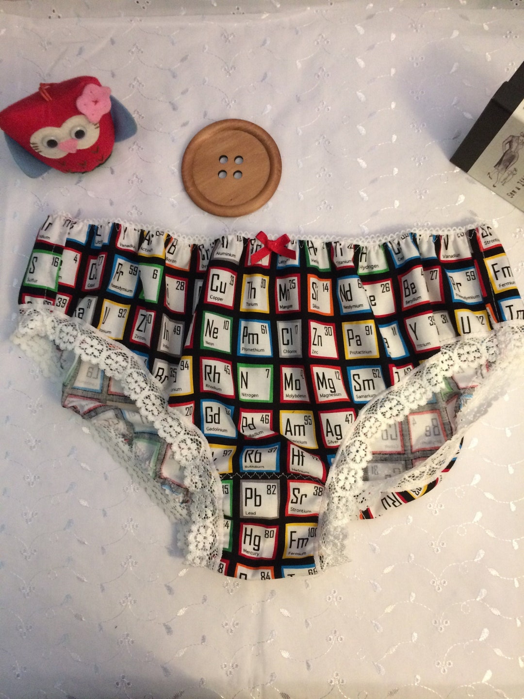 REDUCED PRICE Handmade Panties Knickers Sissy Periodic Table Elements ...
