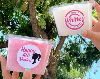 Custom Cotton Candy Stickers - Etsy