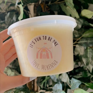 12 Pack Classic Cotton Candy Containers With Candy Topping | Etsy