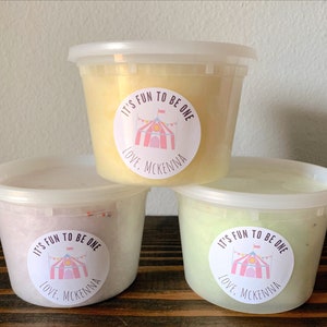 12 Pack Classic Cotton Candy Containers With Candy Topping | Etsy