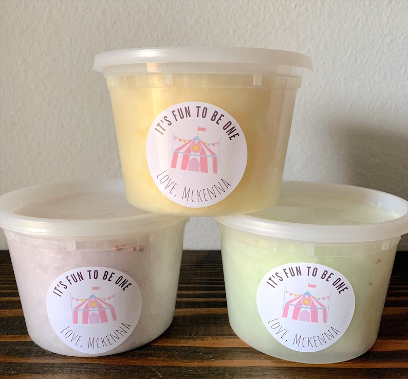 12 Pack Classic Cotton Candy Containers With Candy Topping | Etsy