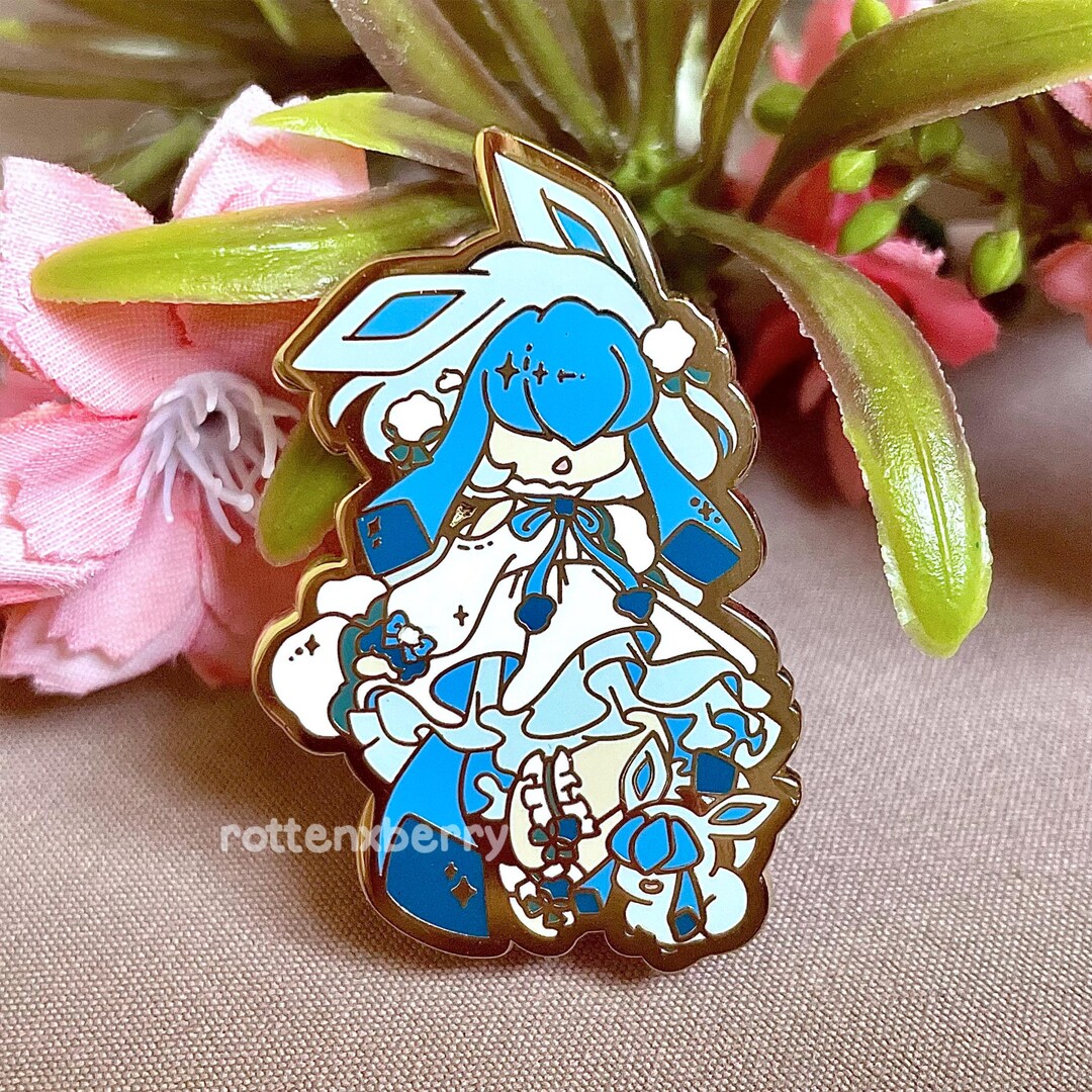 Eeveelution Enamel Pin - Glaceon - Etsy