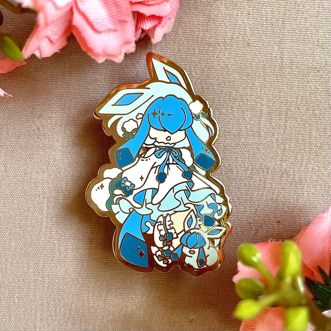 Eeveelution Enamel Pin Glaceon - Etsy