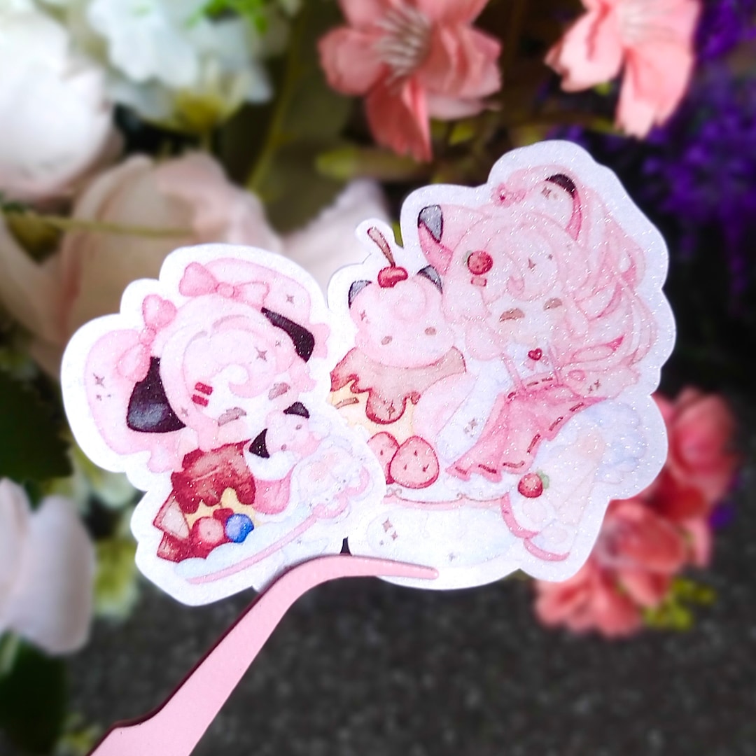 Clefairy and Clefa Watercolor Stickers - Etsy
