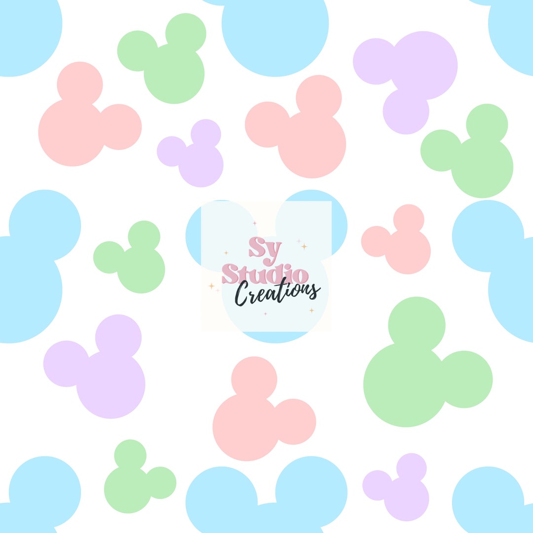 Pastel Mouse Seamless Pattern - Etsy