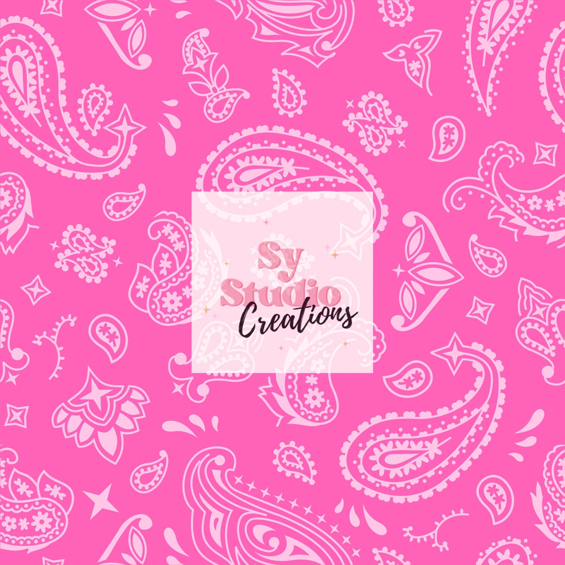Pink Bandana Print - Etsy