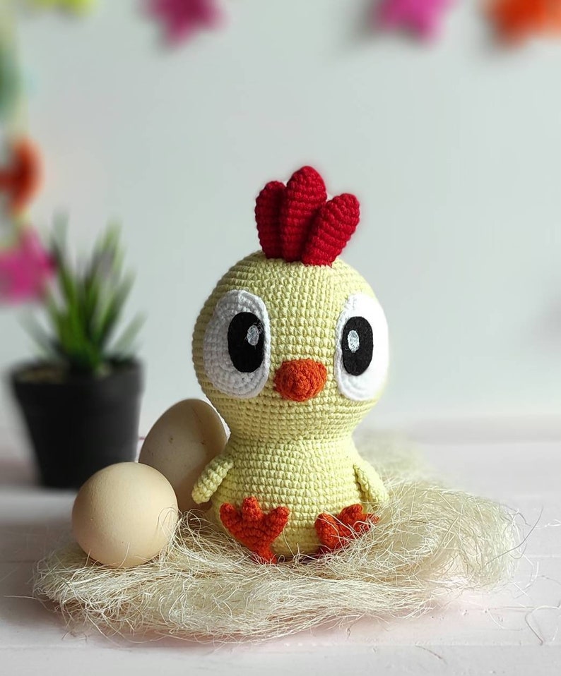 Crochet Chicken Pattern Crochet Little Bird Chicken PDF - Etsy