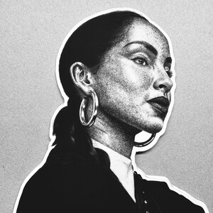 Sade Adu Sticker Drawing Vinyl Matte Smooth Operator Kiss of Life Love ...