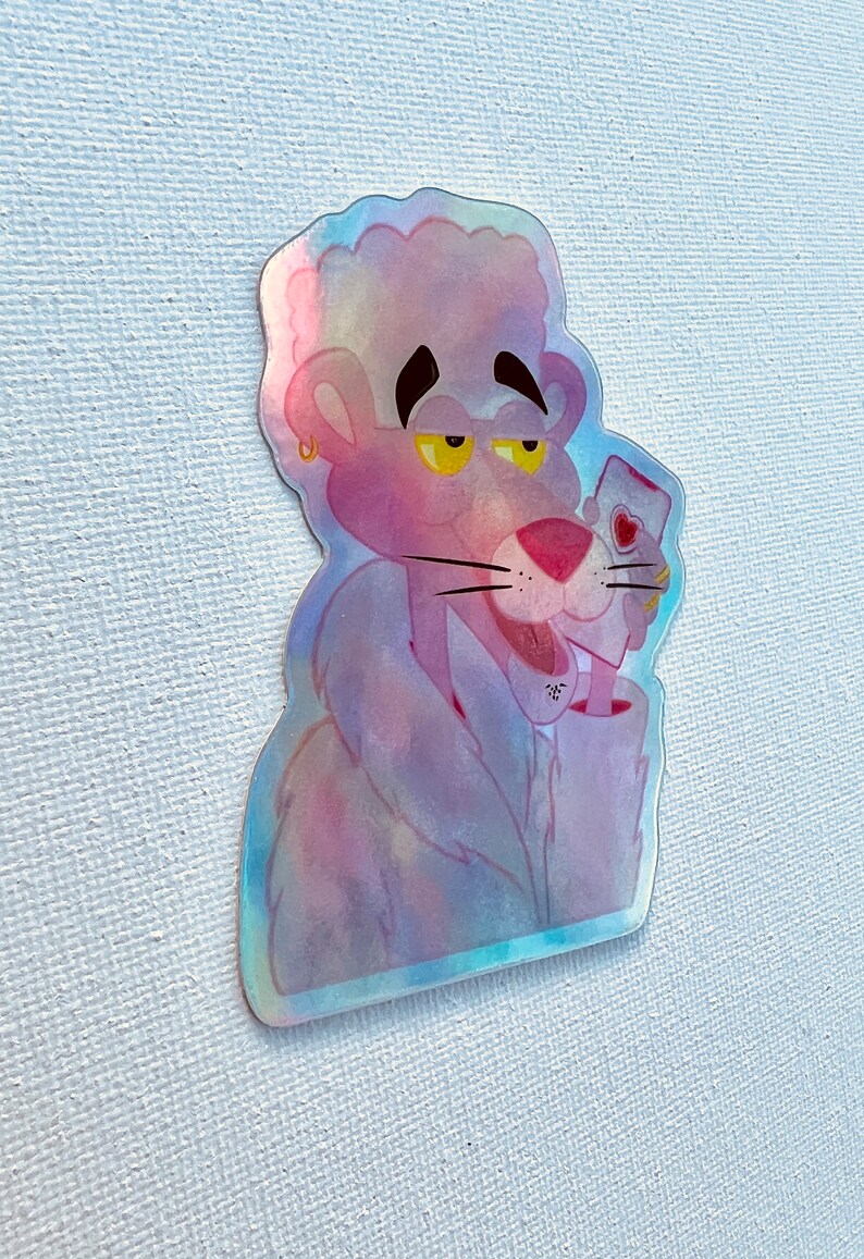Pink Panther as Rapper Cam'ron Dipset Holographic Sticker - Etsy