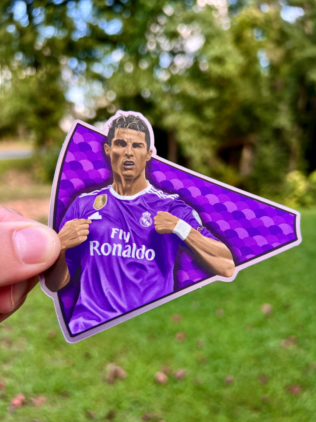 CR7 Cristiano Ronaldo Drawing Soccer Futbol Player Metallic Matte ...