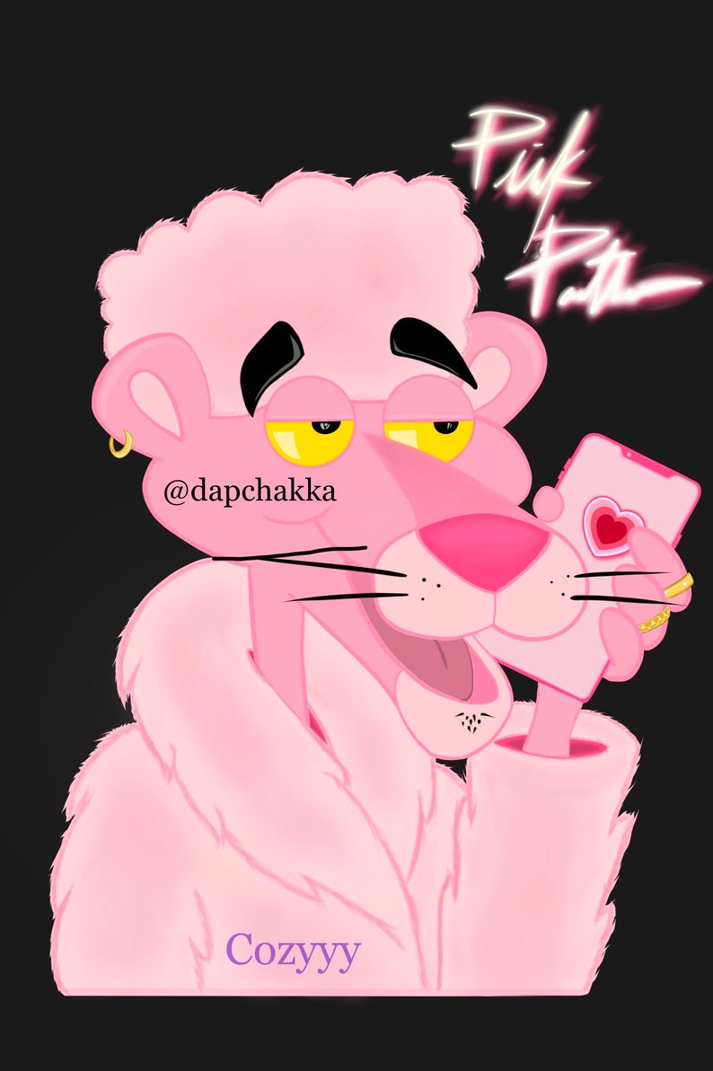 Pink Panther as Rapper Cam'ron Dipset Holographic Sticker - Etsy