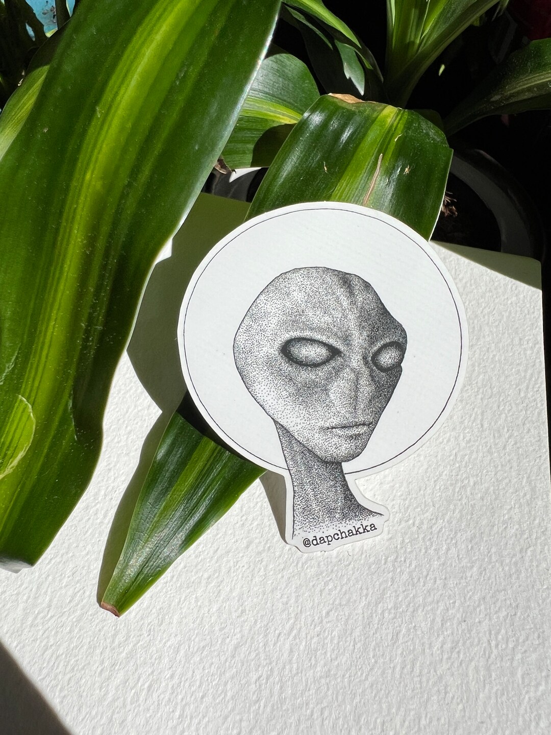Alien Vinyl Sticker Matte - Etsy