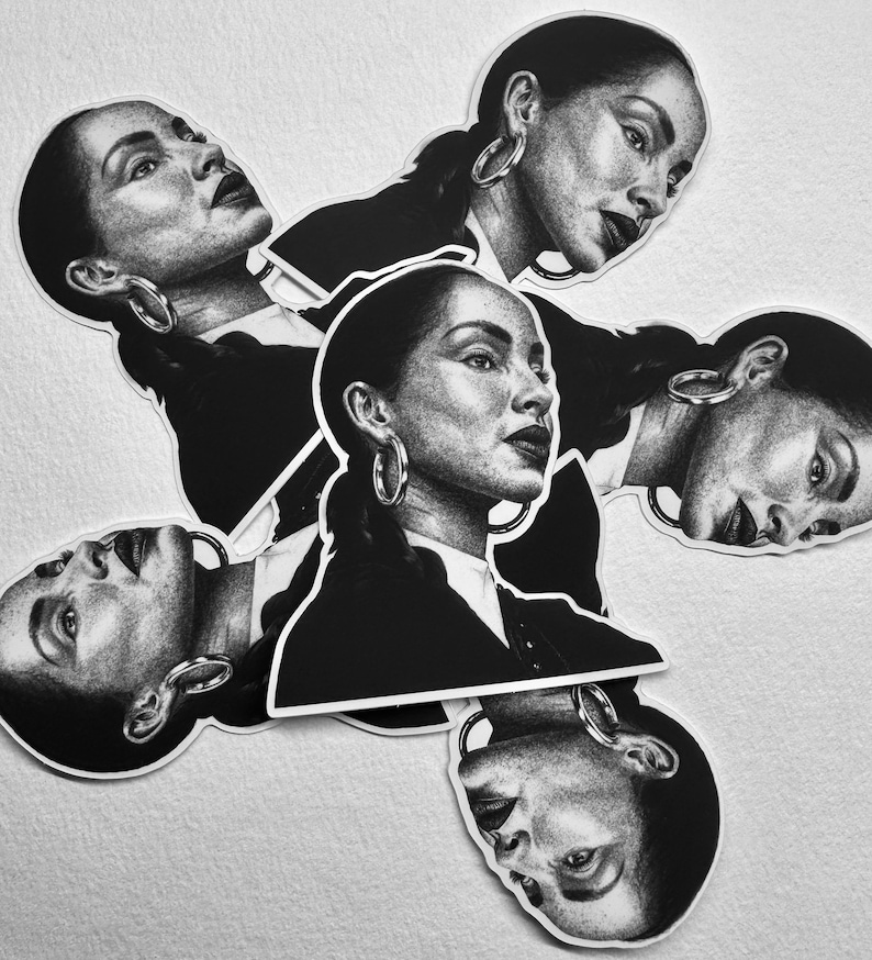 Sade Adu Sticker Drawing Vinyl Matte Smooth Operator Kiss of Life Love ...