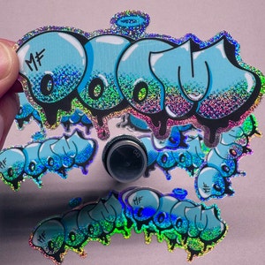 MF DOOM Name Stickers Metallic - Etsy