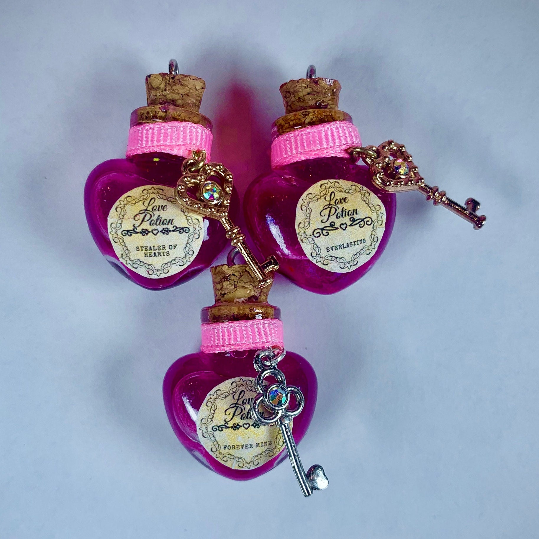 Mini Love Potion Charm With Semi Customizable Label - Etsy