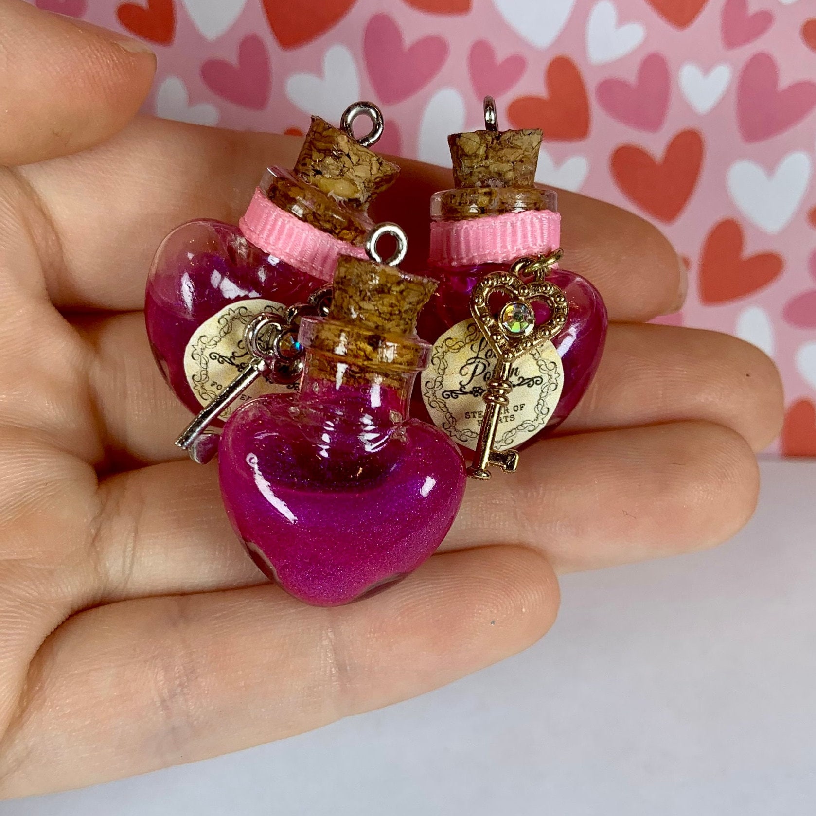 Mini Love Potion Charm With Semi Customizable Label - Etsy
