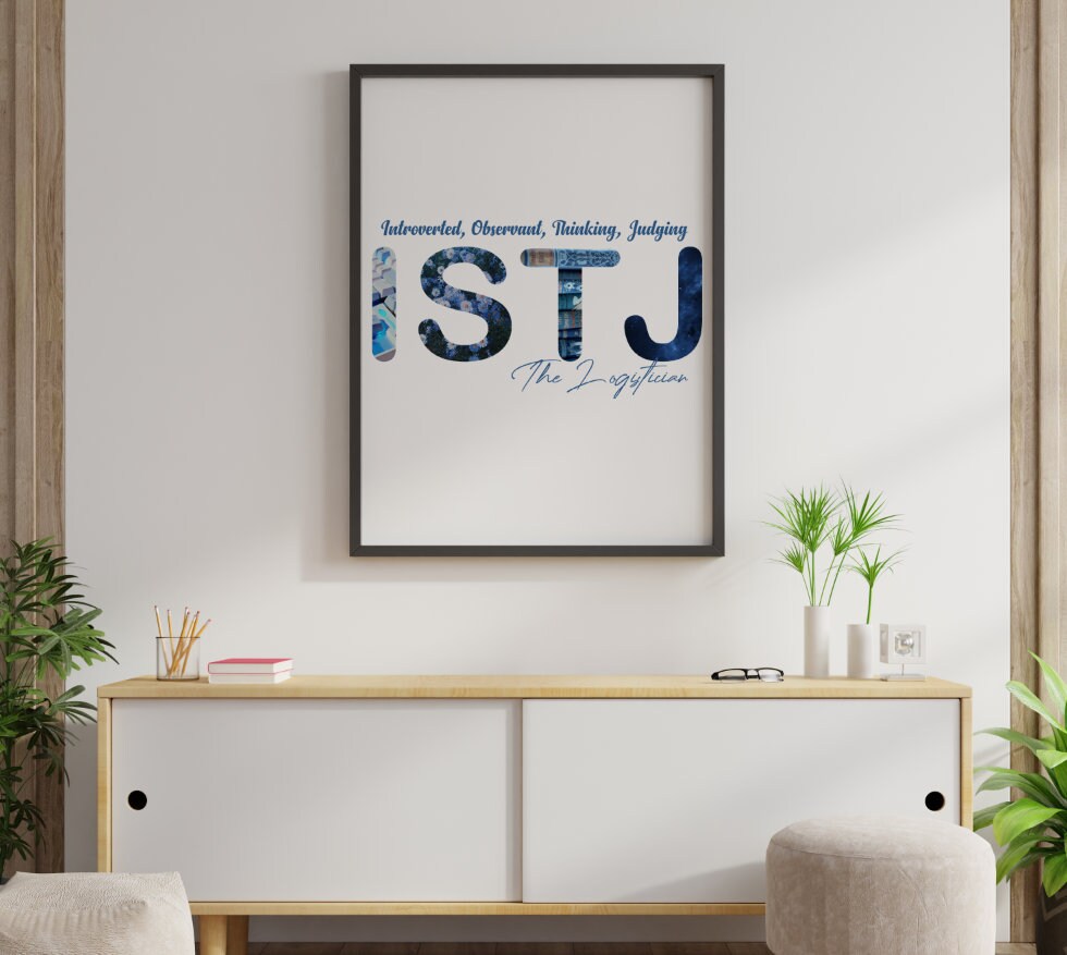 Aesthetic ISTJ Wall Art Print, MBTI Personality Types, ISTJ the Logistician Gift, Myers-briggs ...