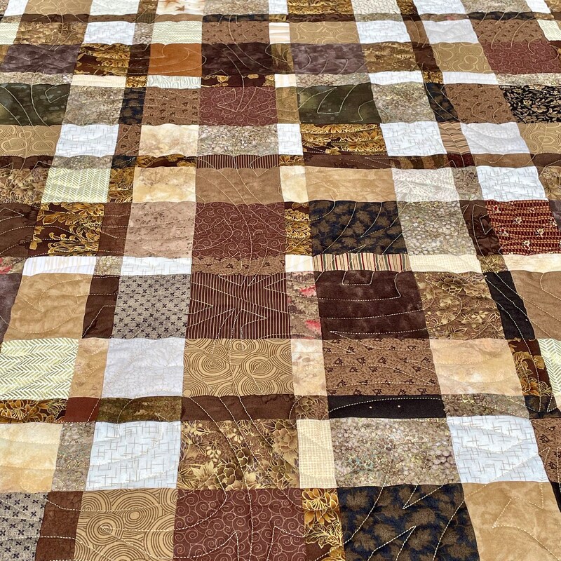 Brown Quilt - Etsy