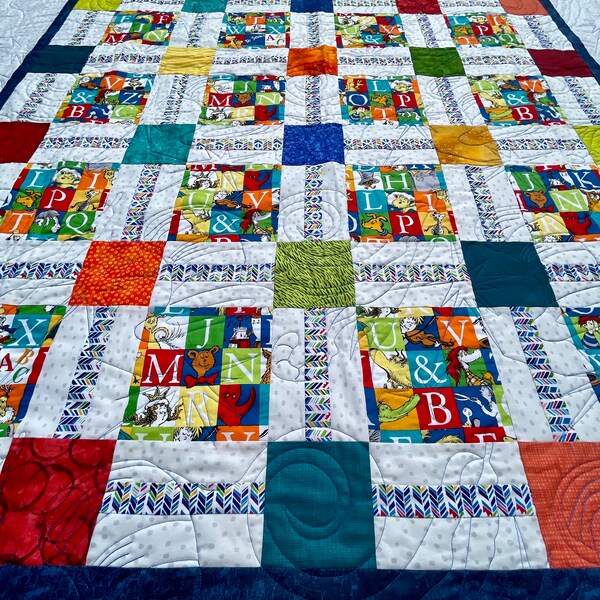 Primary Color Quilt - Etsy
