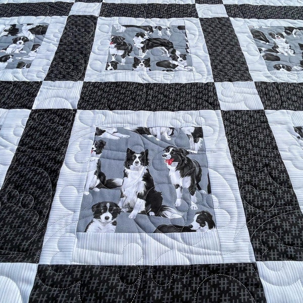 Border Collie Fabric - Etsy