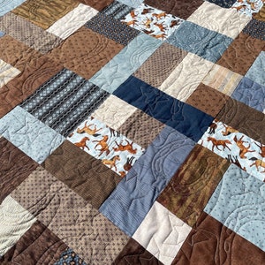 Western Horse-themed Handmade Lap Quilt - Etsy