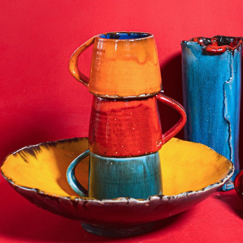 Ceramic Mug Set - Etsy