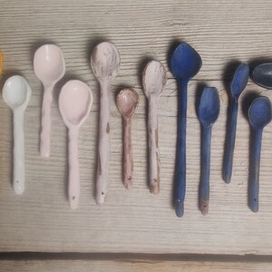 Handmade Ceramic Serving Spoon, Set Ceramic Spoons, Pottery Spoons ...