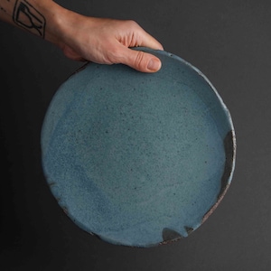 Handmade Pottery Plates Set, Serving Plates, Modern Ceramic Plates ...