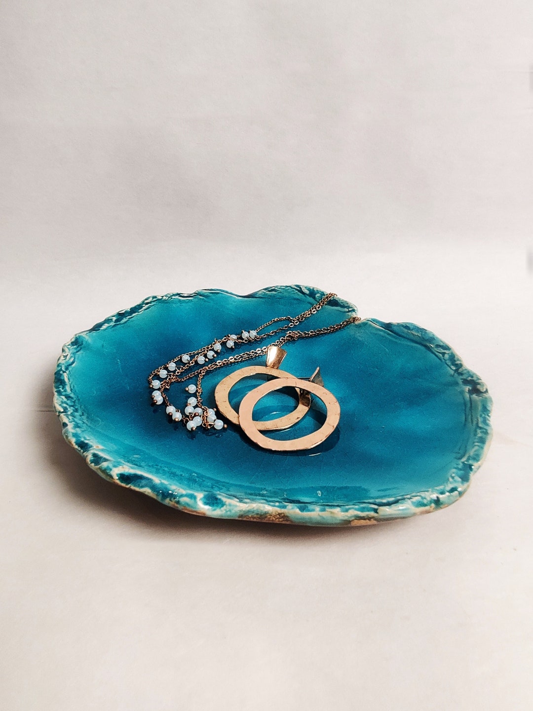 Handmade Pottery Jewelry Plate Exquisite Jewelry Dish and - Etsy