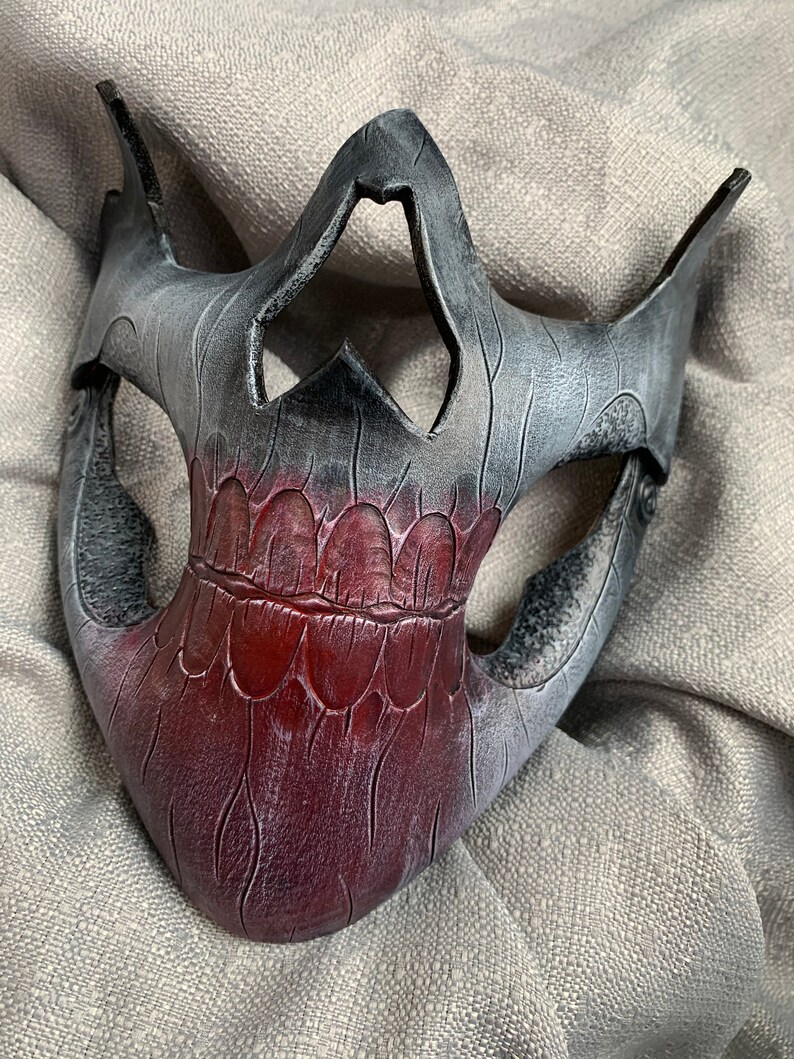 Leather Skull Mask Hungry - Etsy