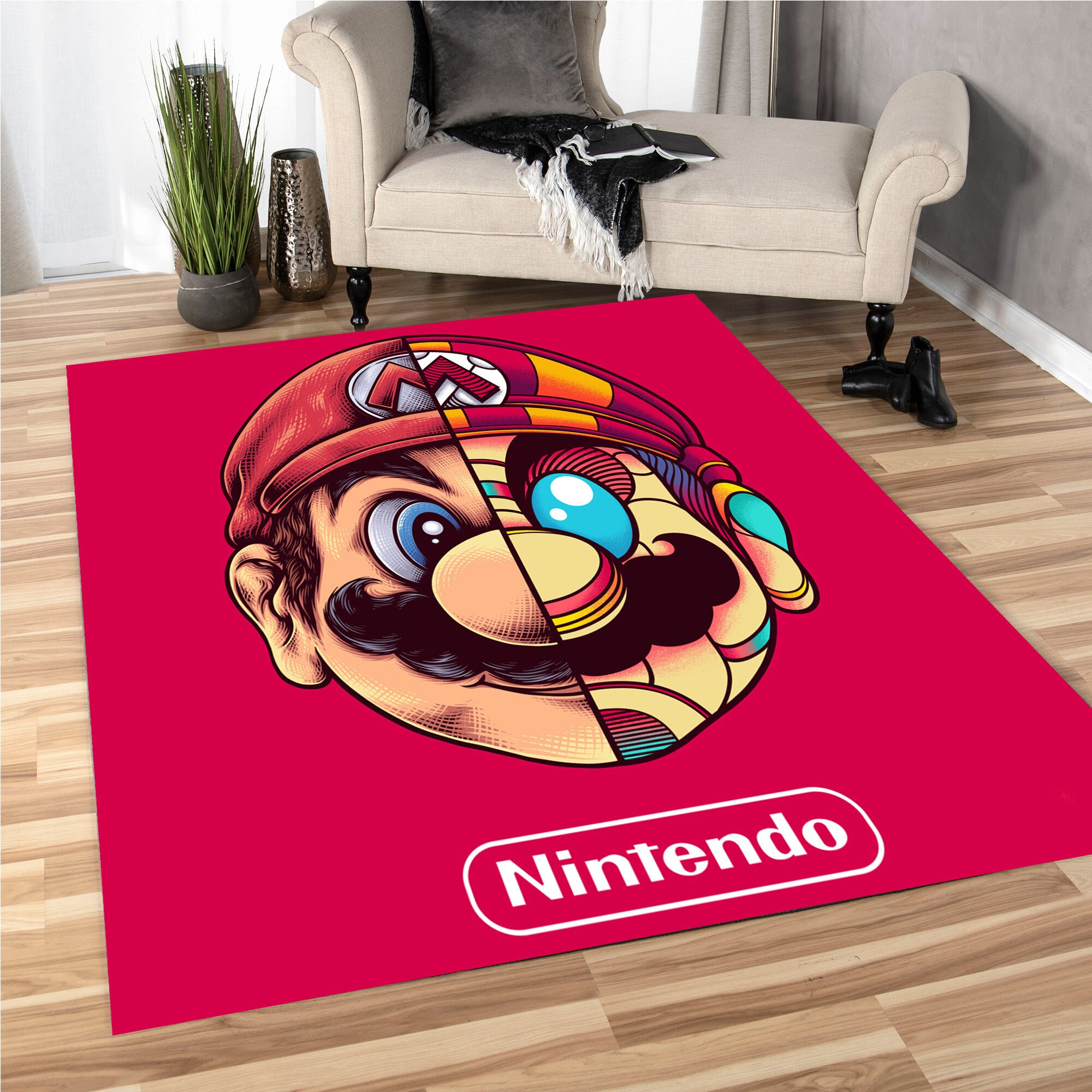 Super Mario Bros Gaming Rug Nintendo Game Mario carpet | Etsy
