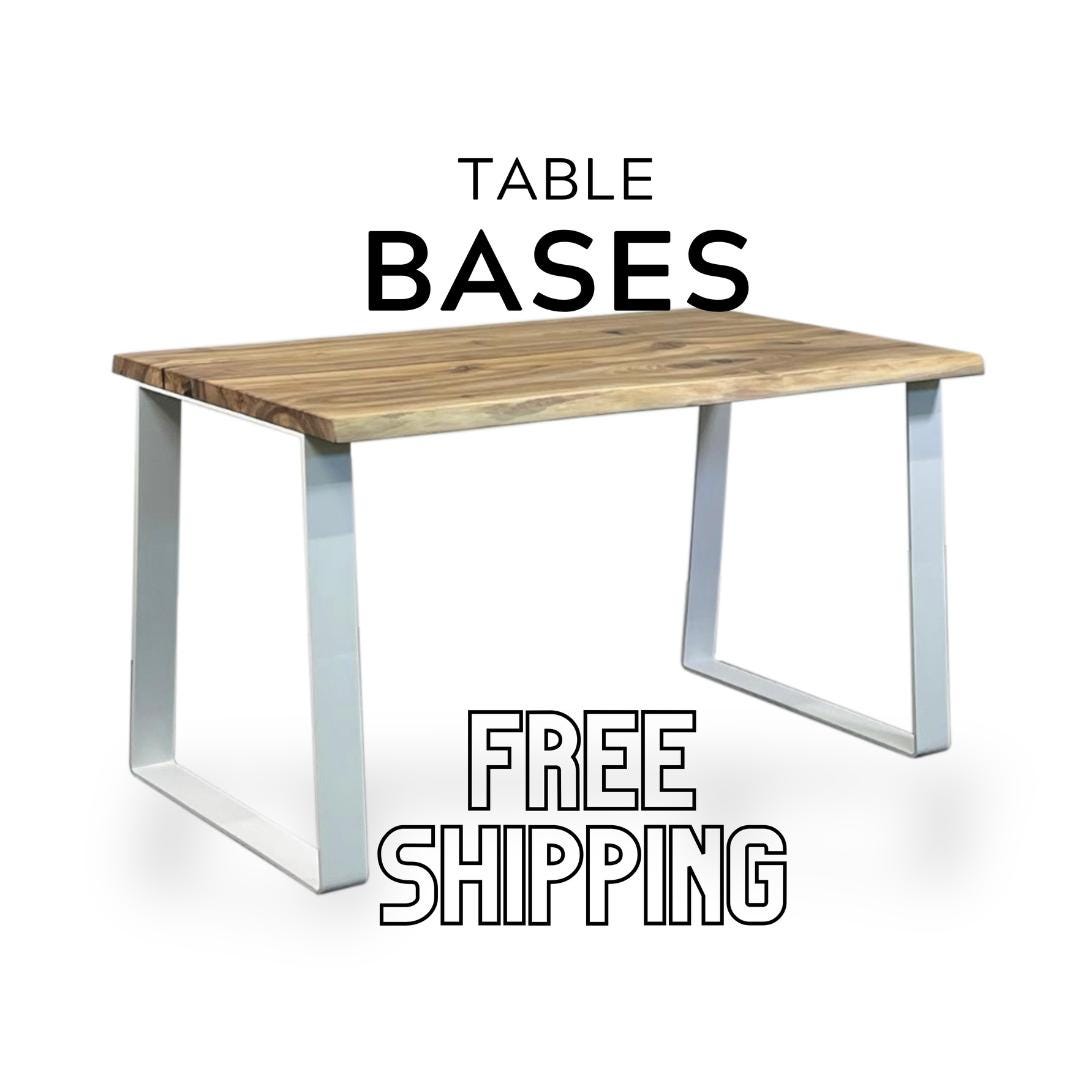 Steel Table Bases "trapeze Strip" Modern Industrial U-shaped Metal ...