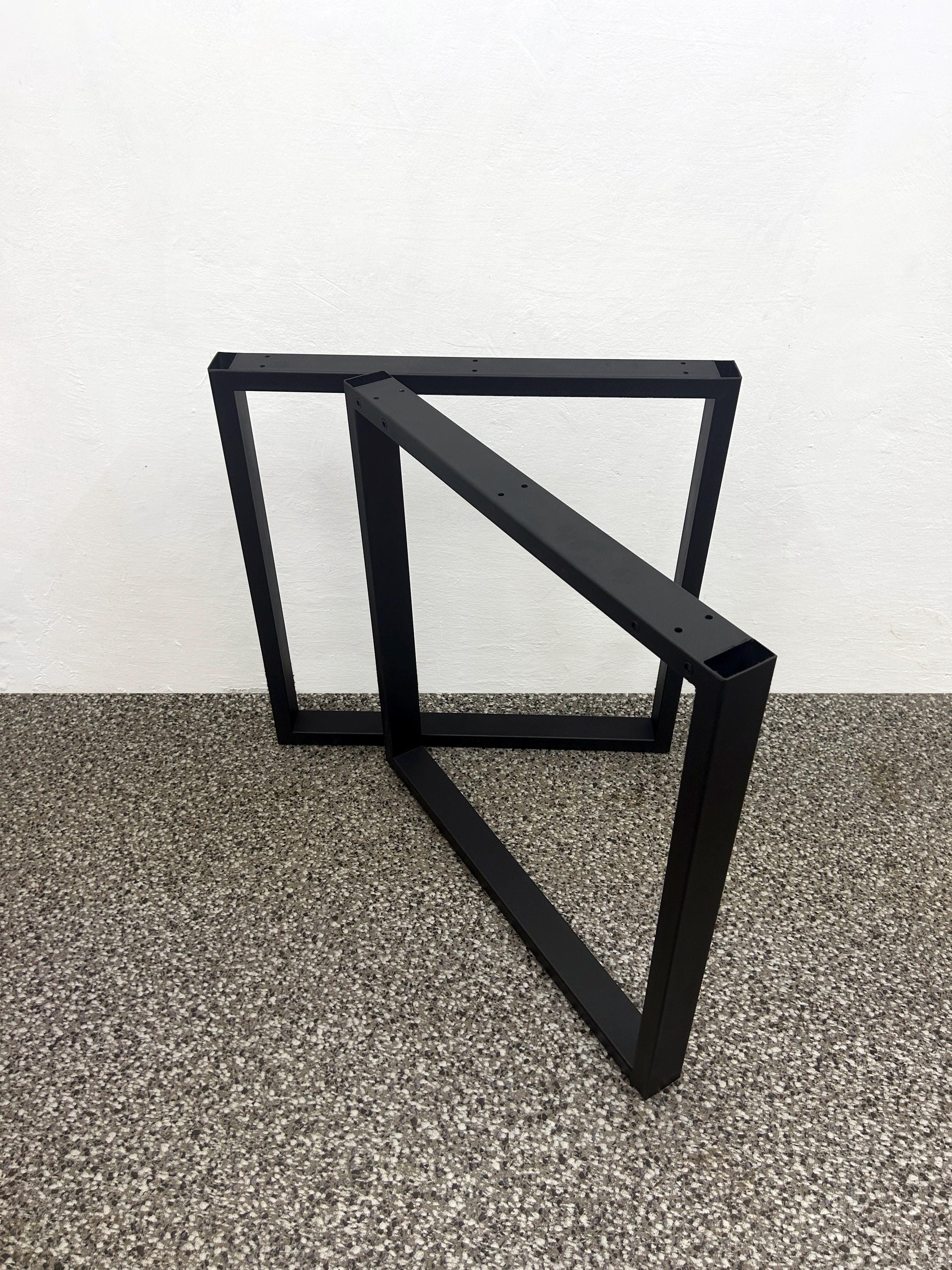 Rectangle Steel Table Legs: Metal Table Bases (SET OF 2) - Etsy