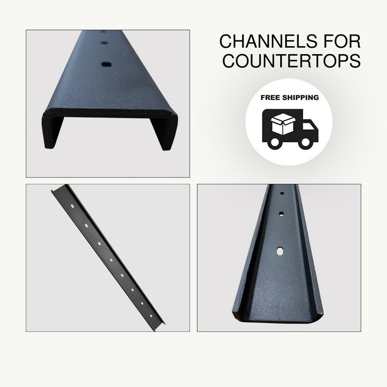 C Channels for Countertops, Table Top Brackets pack of 2 Wood Table ...