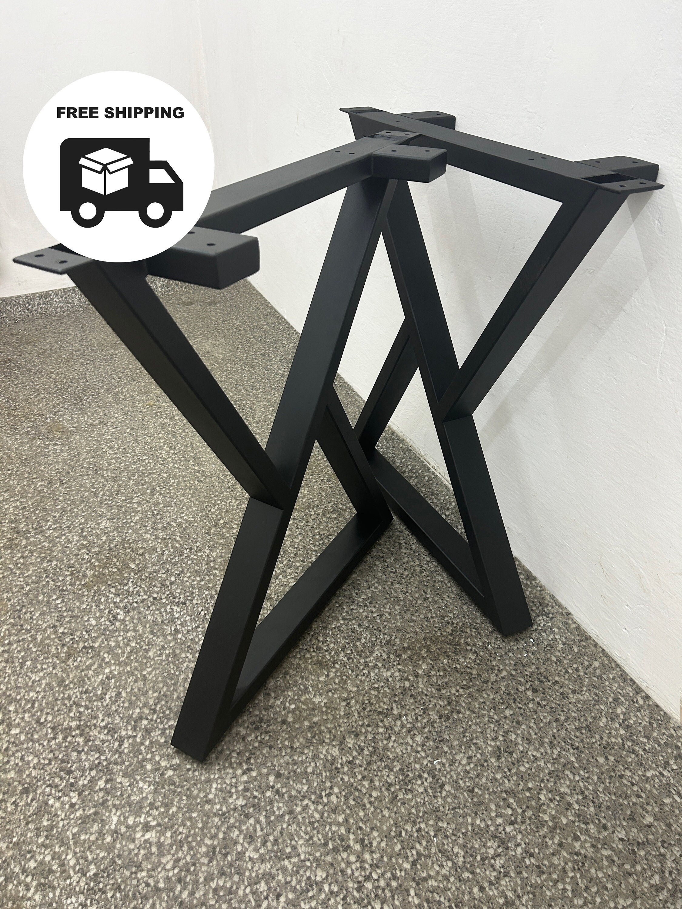 Steel Table Legs "two Triangles", Table Base, Top Quality Table Base ...