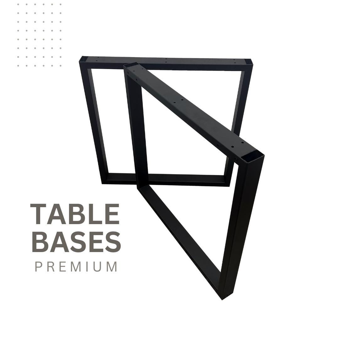 Steel Table Legs rectangle, Metal Table Bases SET OF 2 - Etsy